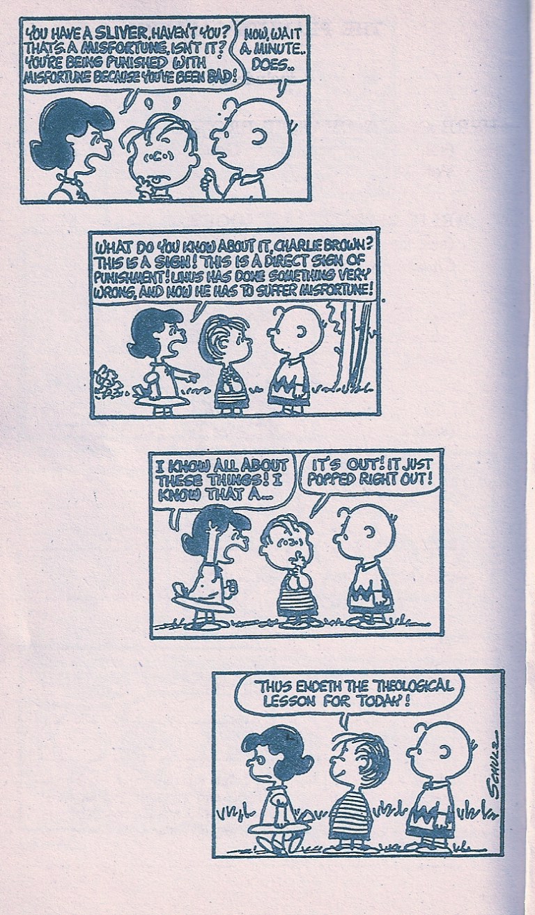 “Thus endeth the theological lesson for today!” – Linus VanPelt | The ...